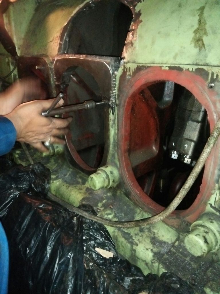 Cast Iron Crack Repair by Metal Stitching and Metal Locking